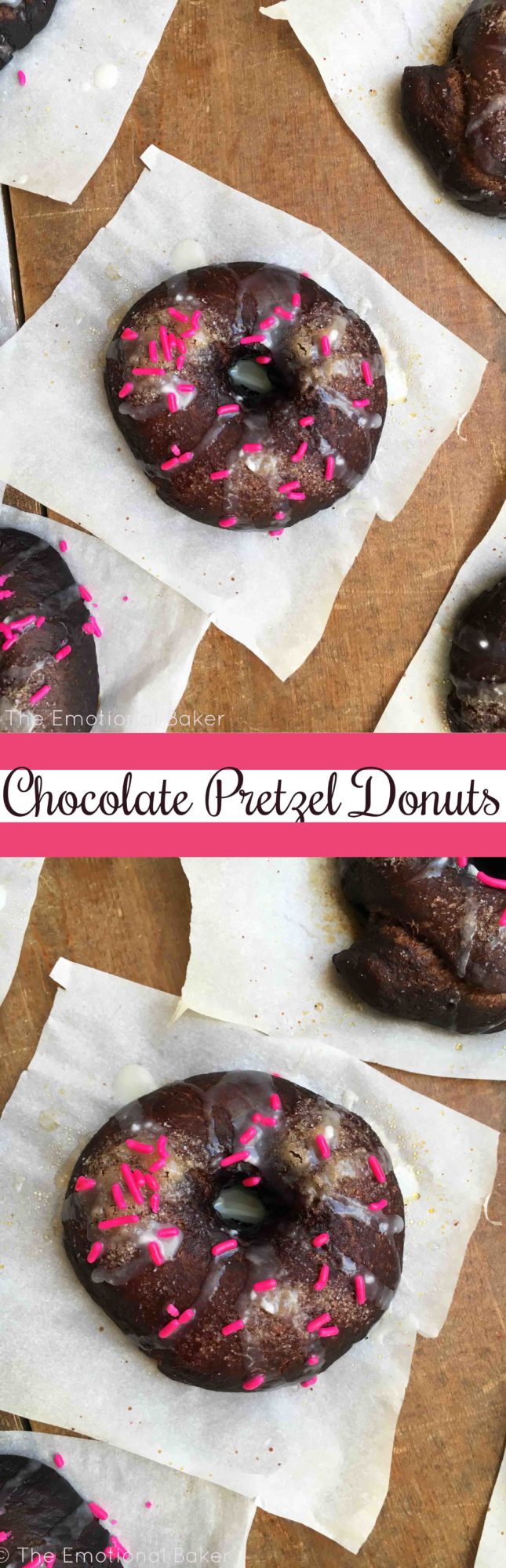 Chocolate Pretzel Donuts | The Emotional Baker
